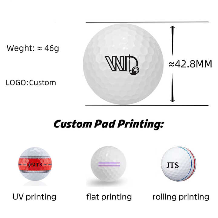 Wholesale Golf Balls with Custom Logo - 2, 3, 4 Piece Packs