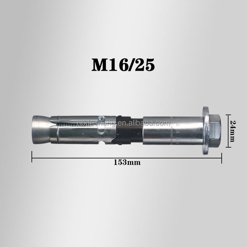 High Quality Stainless Steel Wedge Anchor Bolt M16/25 24mm Galvanized ...