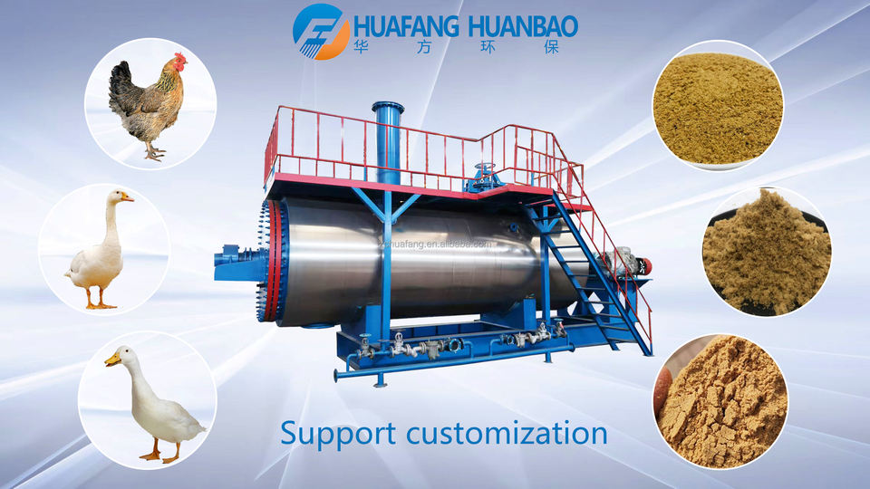 Poultry Feather Waste Harmless Hydrolysis Treatment Device 45kw 500kg 1 ...