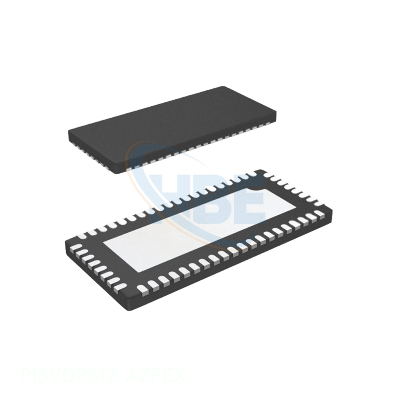 56 WFQFN Exposed Pad PI3VDP612-AZFEX Interface Electronics Component ...