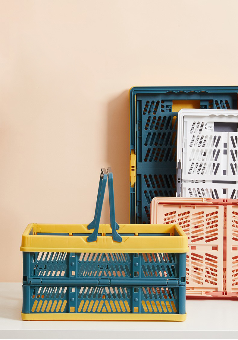 DA-B30 mini Collapsible Plastic Vegetable Fruit Storage Basket With ...