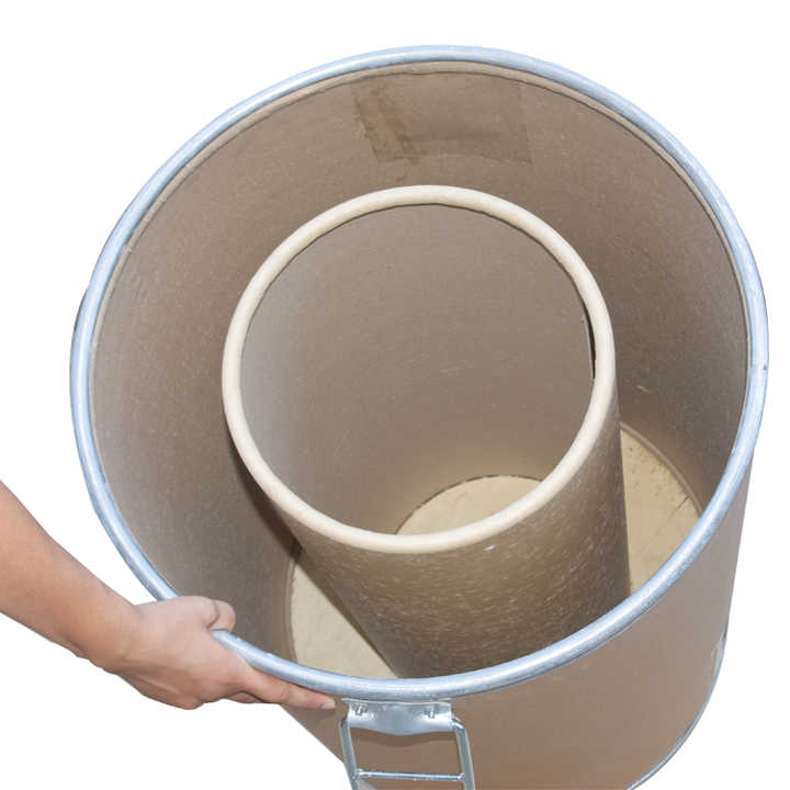 40 Gallon Kraft Fiber Board Drum For Packaging Industry - Buy Fiber ...