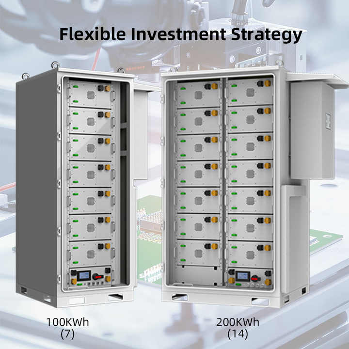 All-In-One Hybrid Battery Cabinet 100kwh 200kwh Battery Off-grid Battery Energy Storage ...