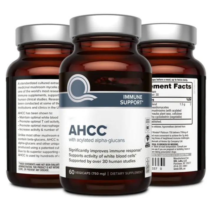 OEM Mushroom Mycelium Blends AHCC Capsules for Immune Support