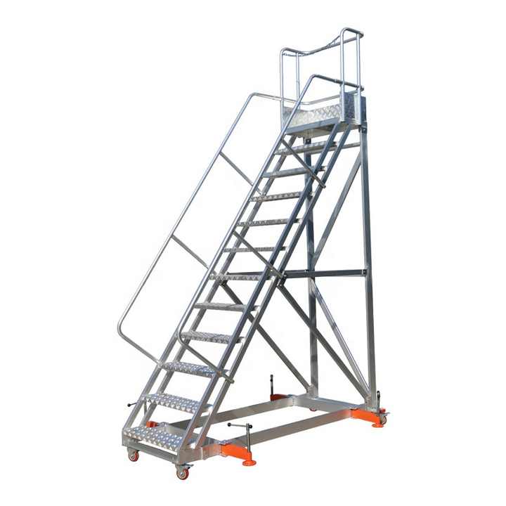 Mobile Industrial Metal Step Ladders - Durable & Versatile