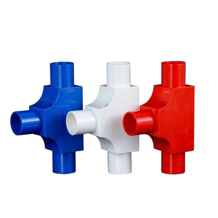 3-Way Pipe Connector UV Resistant PVC Elbow Fittings Flexible ...