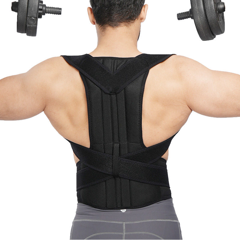Adjustable Neoprene Upper Back Support Strap Universal Posture ...