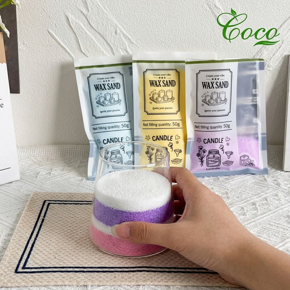 Natural Sand Wax Pearled Candle Wax Beads Eco-friendly Granulated Wax ...