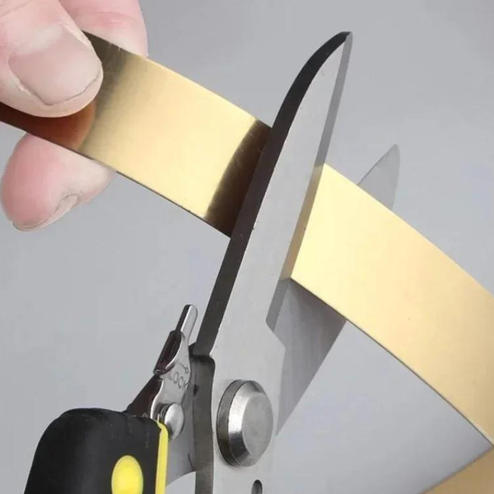 Metal Wall Sticker Mirror Stainless Steel Flat Decorative Tile Edge ...