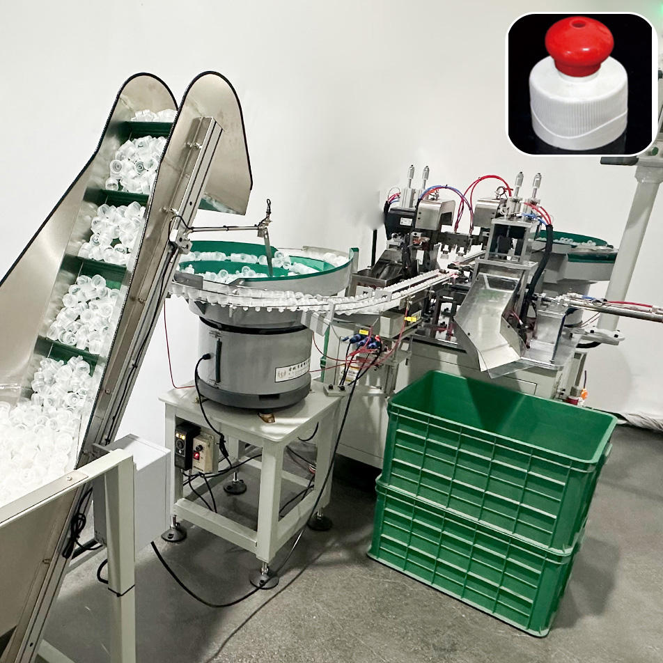 Factory New 220V 2.0m Head Cap Pressing in Detection 2-Piece Pull-Push Cap Assembly Machine ...