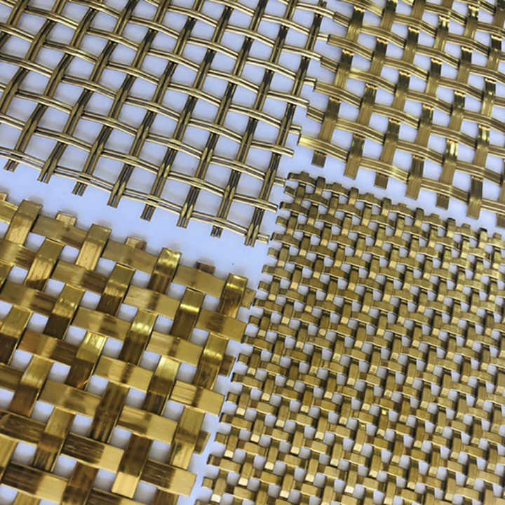 Gold Wire Cloth - Woven Wire Screen for Decorative Grills