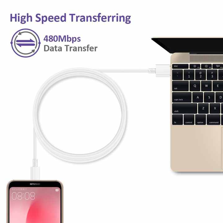 Cable DE DATOS DE cargador USB tipo C 5A de carga súper rápida de alta calidad para Huawei para ...