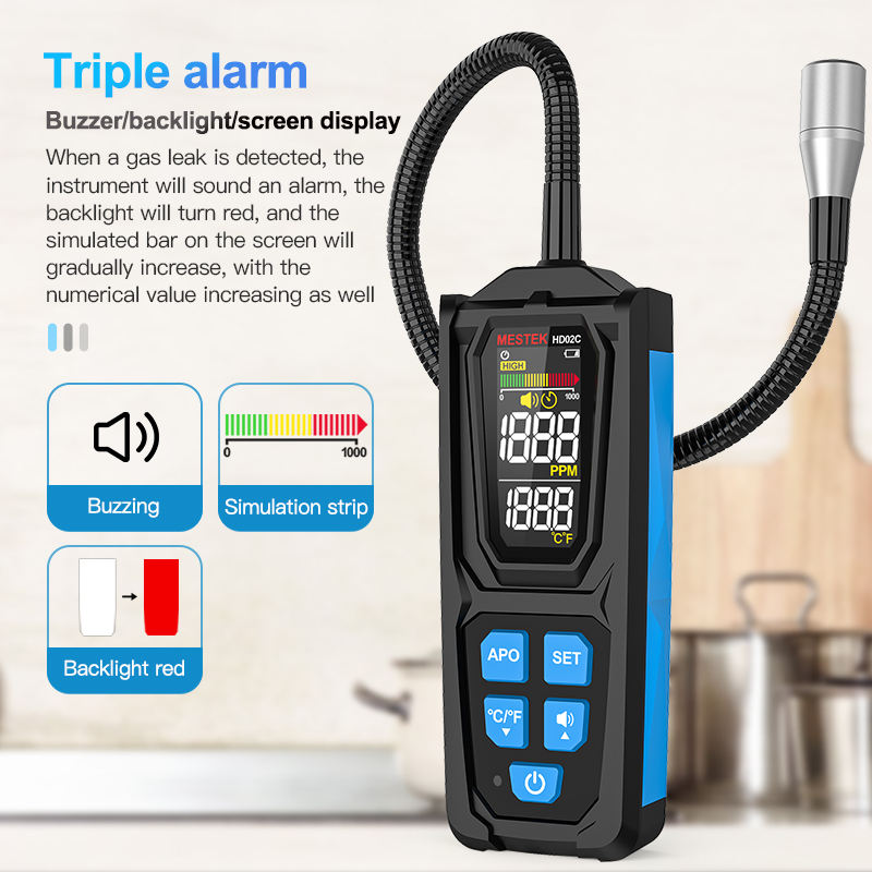 Air Conditioning Halogen Gas Leak Detection Tool with Sound Alarm for ...