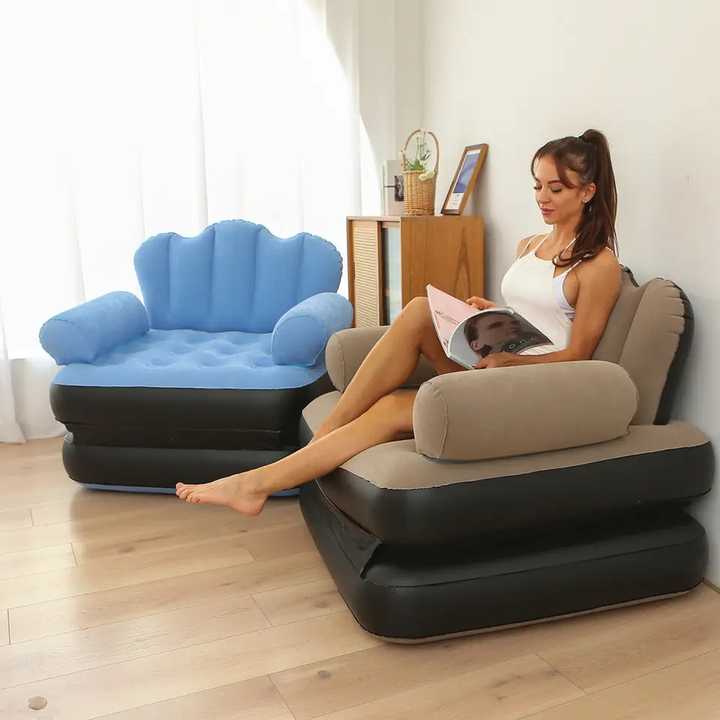 2023 Design Home Leisure Lazy Foldable Air Sofa Chair 2 in 1