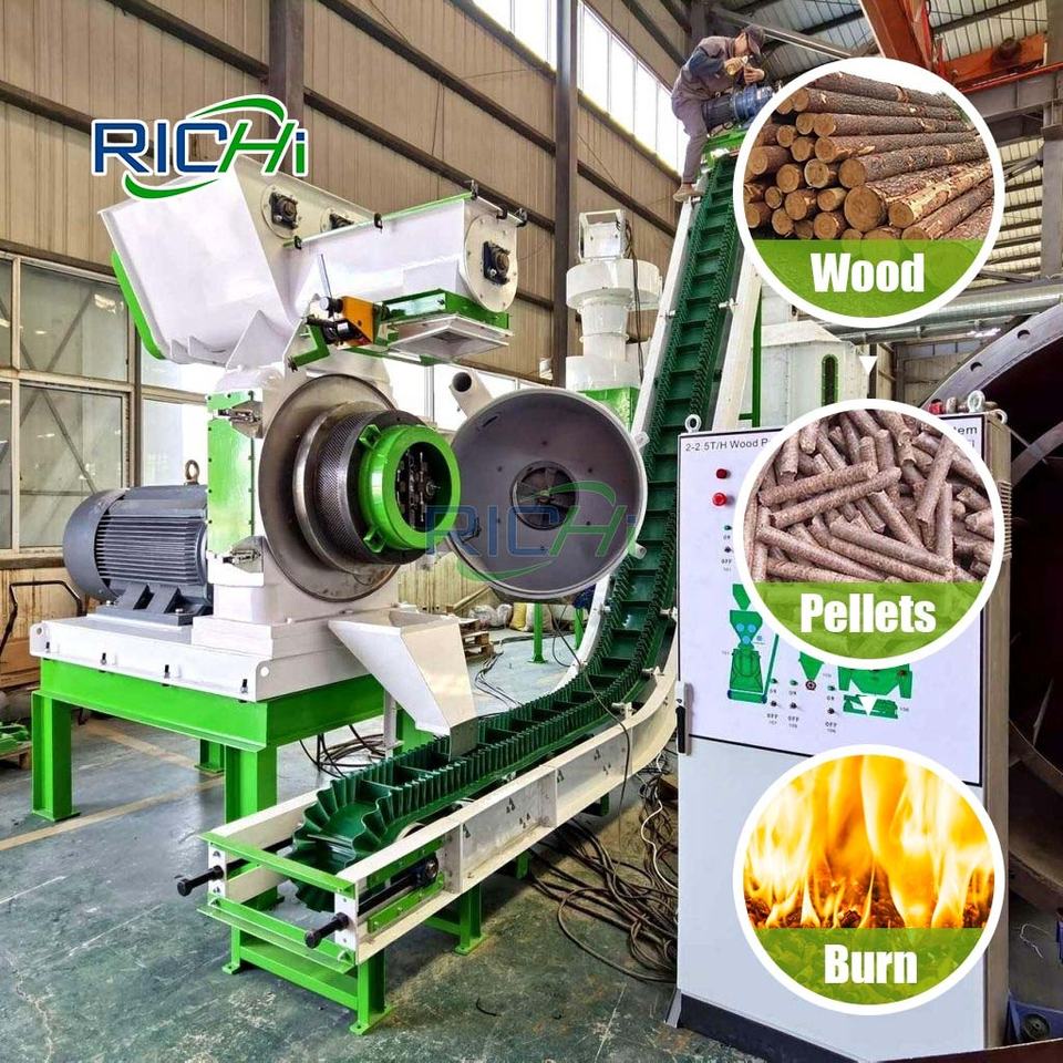 Industry-leading RICHI Wood Pelletizer & Alfalfa Grass Pellets Mill ...