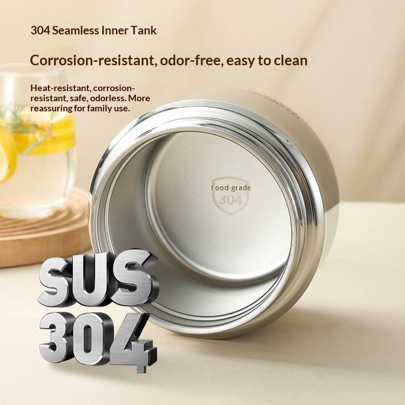 Vacuum Insulated Stainless Steel Wide Mouth 2 Compartment Food Jar ...