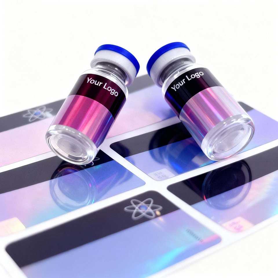 Customized Waterproof BOPP Pharmaceutical Laboratory Holographic 3ml ...