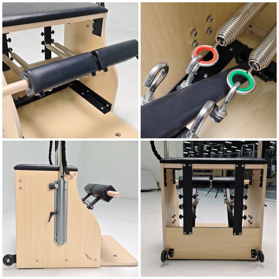 Wooden Maple Pilates Wunda Chair Adjustable Foldable Handles Gym ...