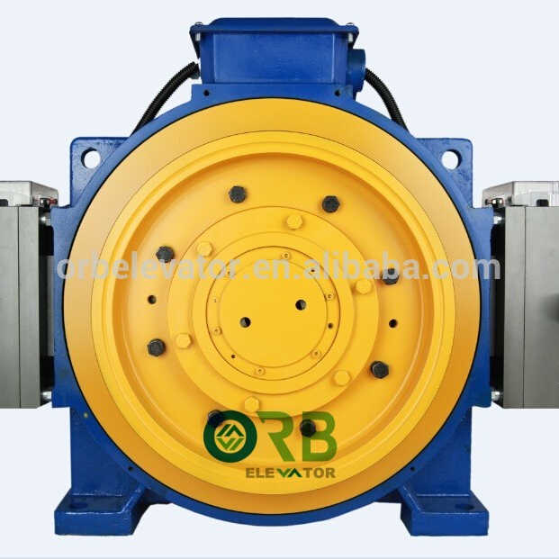 Elevator gearless traction motor PM motor