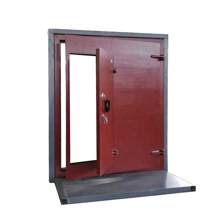 China Double Leaf Bullet Blast Explosion Proof Steel Door