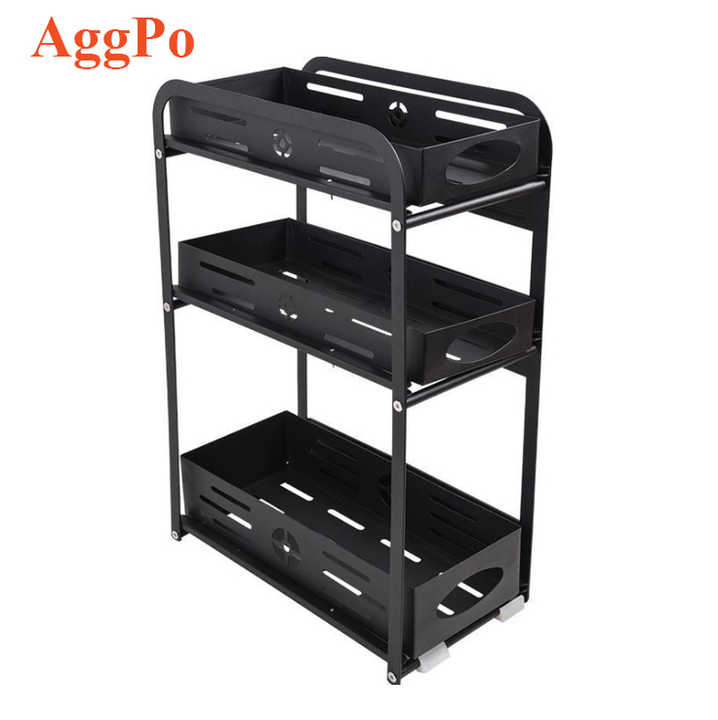 3 Tier Under Sink Cabinet Organizer mit Schiebe schublade ausziehbaren Korben platzsparender Mehrzweck speicher Alibaba