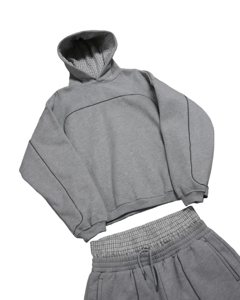 Custom Track Suit for Men Plaid Pullover Hoodie and Double Waist ...
