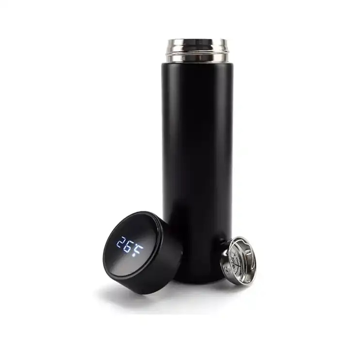 Smart LED Temperature Display Metal Insulation Water Bottle