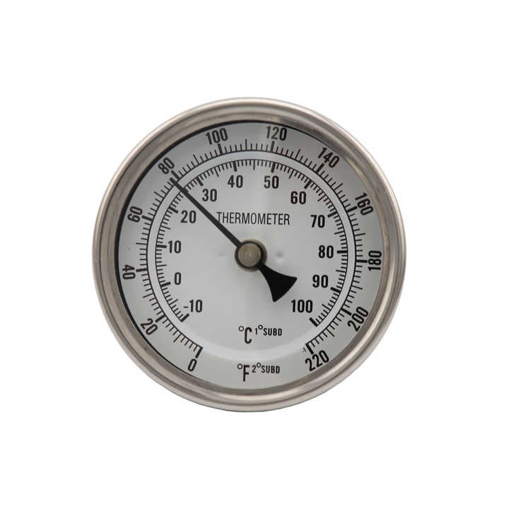 Home Brew Kettle 2" Stem Dial Thermometer Bi-metal With 1/2"NPT Nut ...