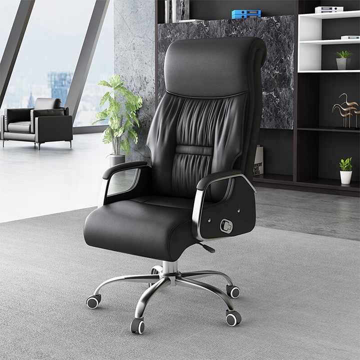 Chaise Bureau High Back Ergonomic Executive Office Chair Leather Swivel ...