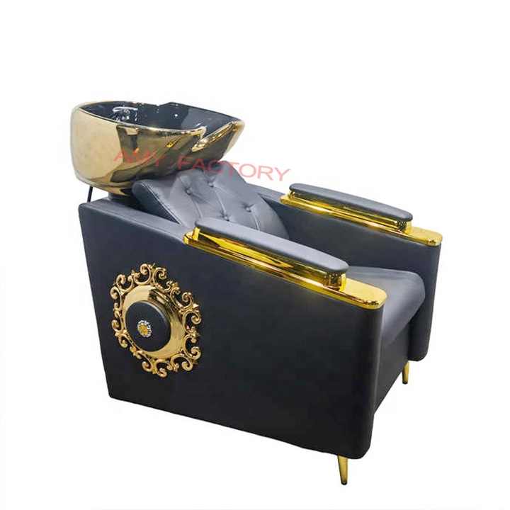 Luxury Shampoo Chair Bed Hair Salon Backwash Unit Salon Sink Shampoo ...