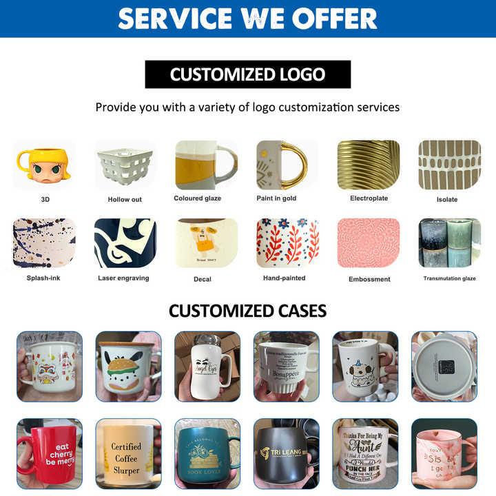 Custom 15oz Matte Ceramic Coffee Mugs - Wholesale Available