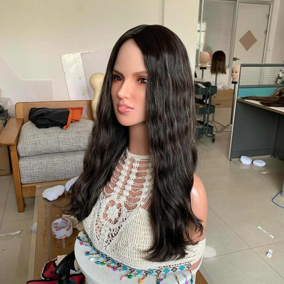 Dark Brown Blonde Highlight Body Wave Virgin Human Hair Kosher Lace ...