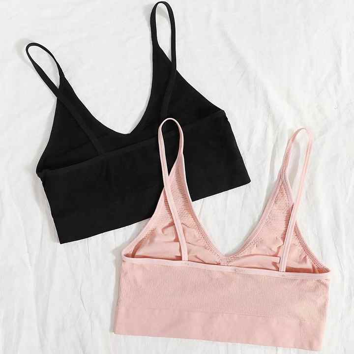 Heavy Duty Sexy Strap Nighties Female Camisole Open Back Seamless Lift ...