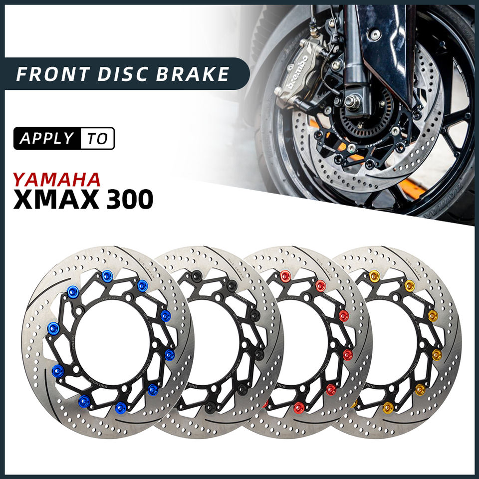 Motorcycle Xmax 300 Accessories Brake Pads & Rotor Kit for Yamaha 300mm ...