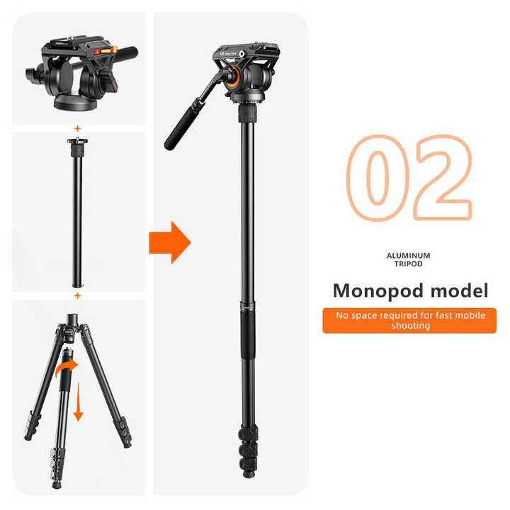 COMAN KX3939PLUS - Lightweight Portable Video Tripod