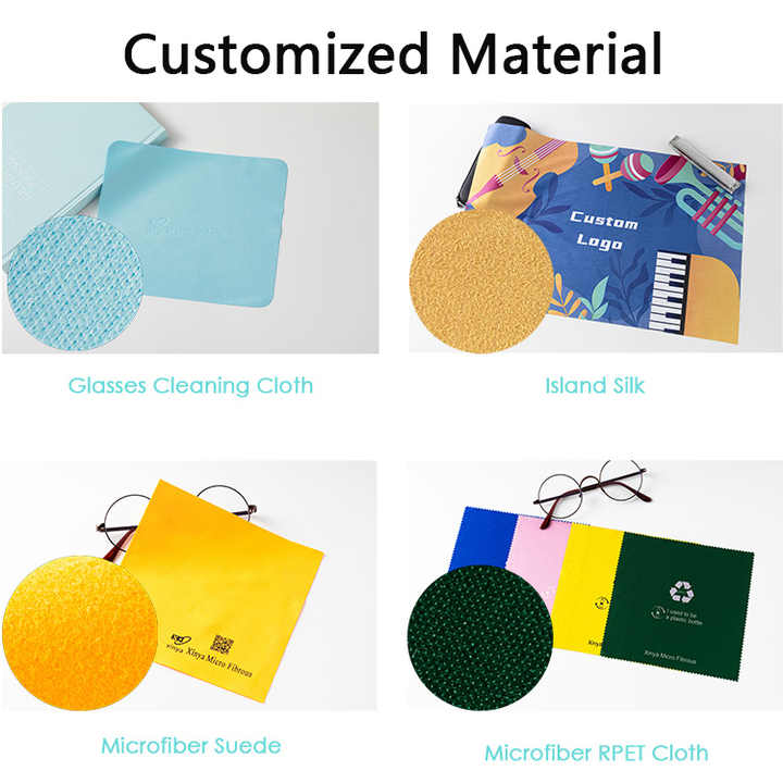 Custom Logo Microfiber Glasses Cloths Eye Glasses MicroFiber Lens ...