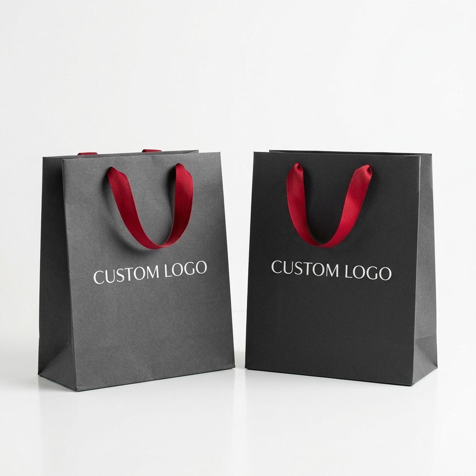 Minimalist Design Reusable Paper Gift Bag With Twisted Handle For ...