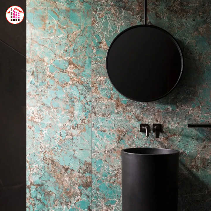 Sintered Stone Green Marble Tile - Stylish & Durable