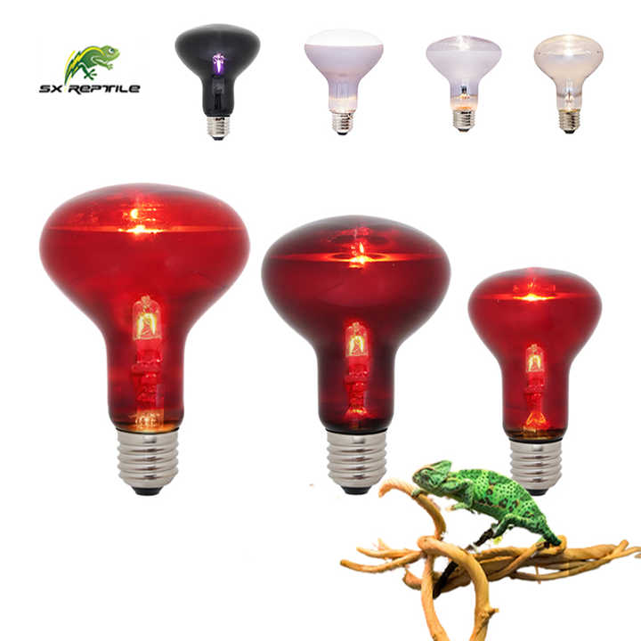 Halogen Infrared Bulb Heat Terrarium Lamp Light Uva Lamp Reptil Heat ...