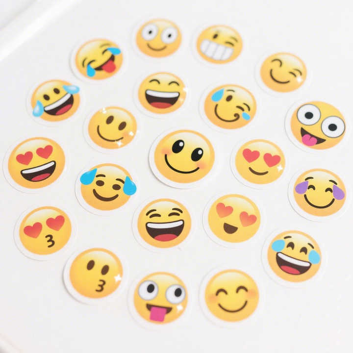 Waterproof Permanent Vinyl Logo Stickers Decorative Colorful Cartoon ...