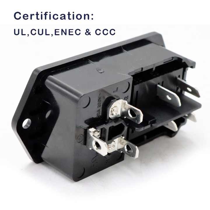 125v 250v IEC EN60320 20A C20 Power Socket with Rocker Switch