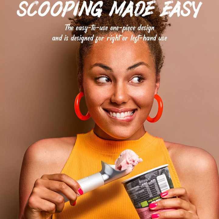 Self Warming Heating up Electric Heated Ice Cream Scoop Usb Rechargeable Heating for Hard ...