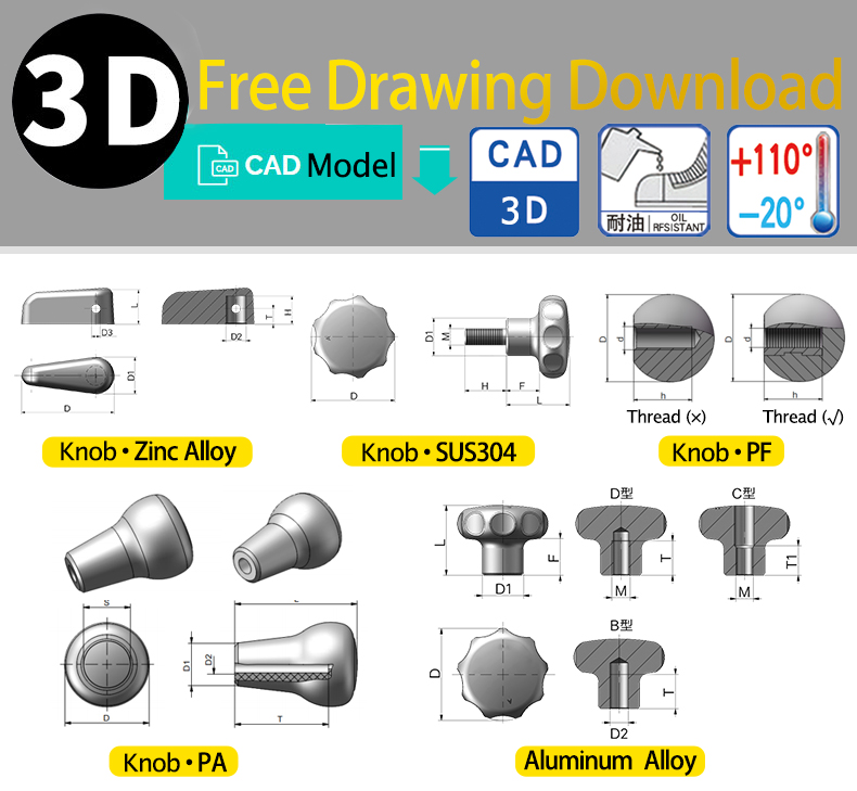 Zinc Alloy Adjustable Angle Handle Indexed Clamping Lever Pa Industrial ...