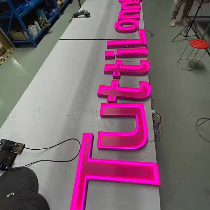 Customized Company Logo 3D Channel Letter Sign Letters Metal Mirror ...