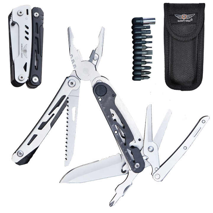 Multi-Tool Metric Pocket Knife with Serrated Jaw Camping Survival Gear ...