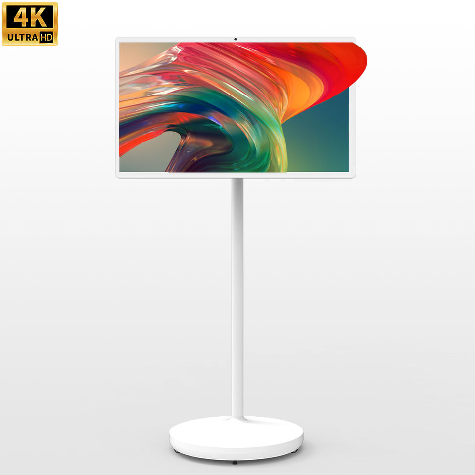 Portable Smart TV 32 4K Android Touch Screen Monitor White Gaming ...
