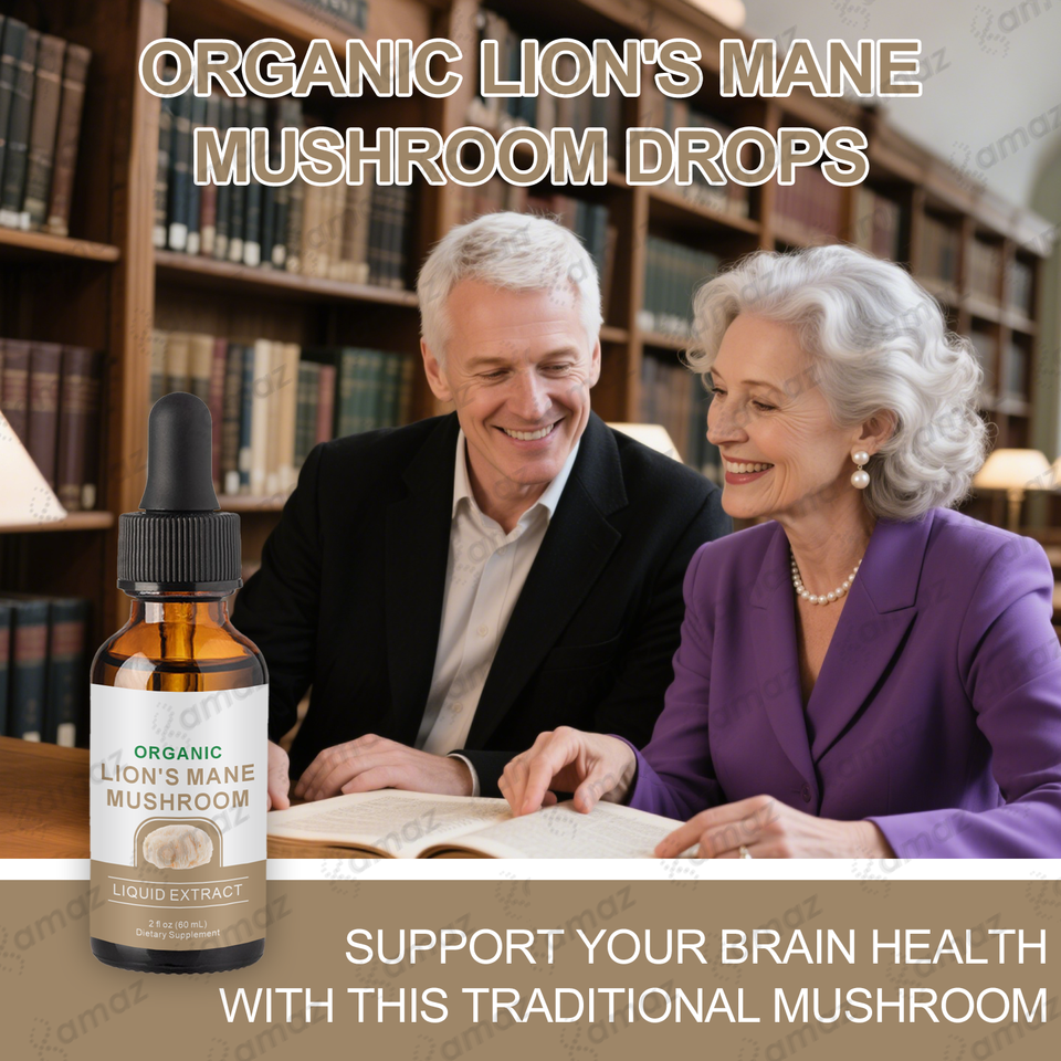 Amaz Supplement Mushroom Extract Drops Liquid Nootropics Immune System ...