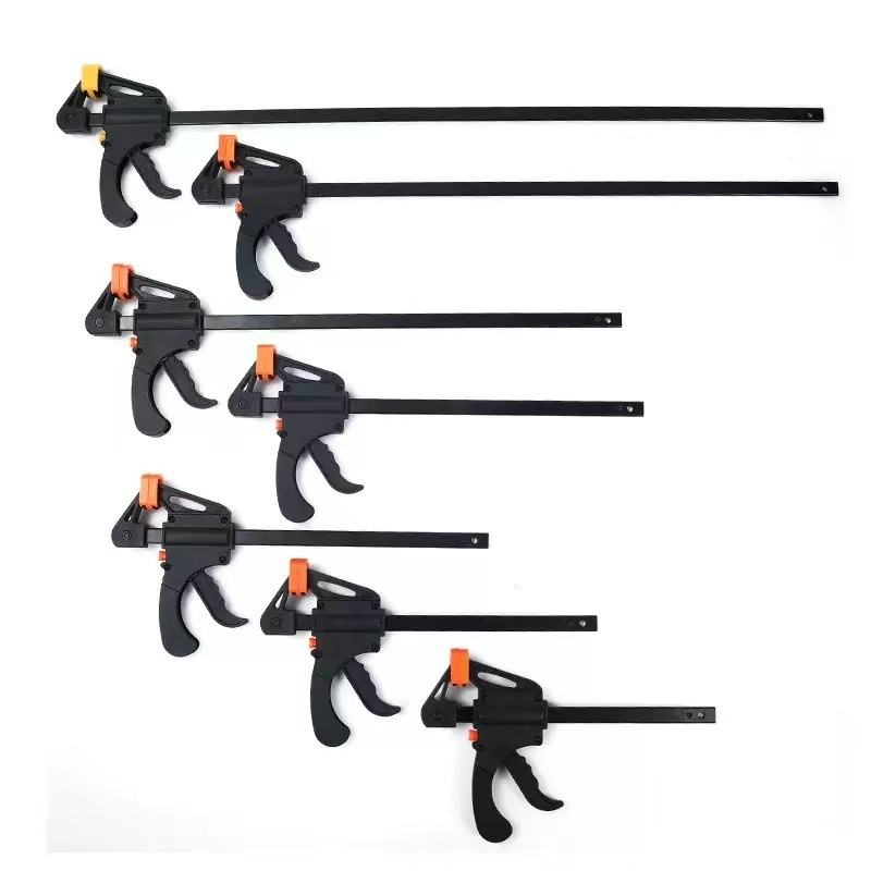 Heavy-Duty F-Clamp - Industrial Trigger-Type Deep-Throat Woodworking ...