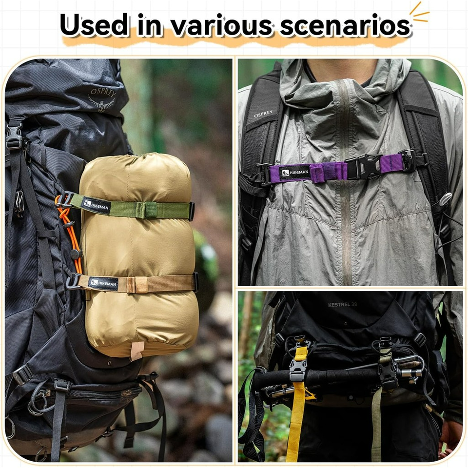 Outdoor Mountaineering Backpack Extension Strap Adjustable Durable ...