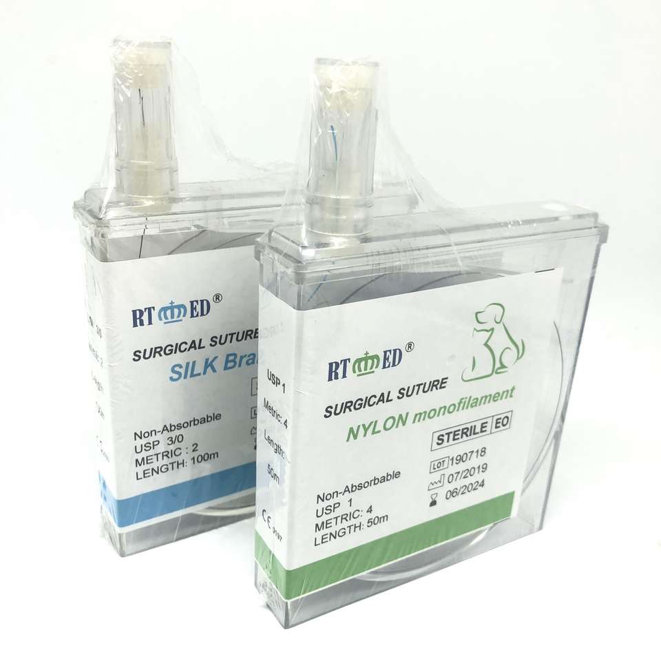 RTMED Veterinary Surgical Sutures with Needle PDO PGA RPGA PGLA Catgut ...